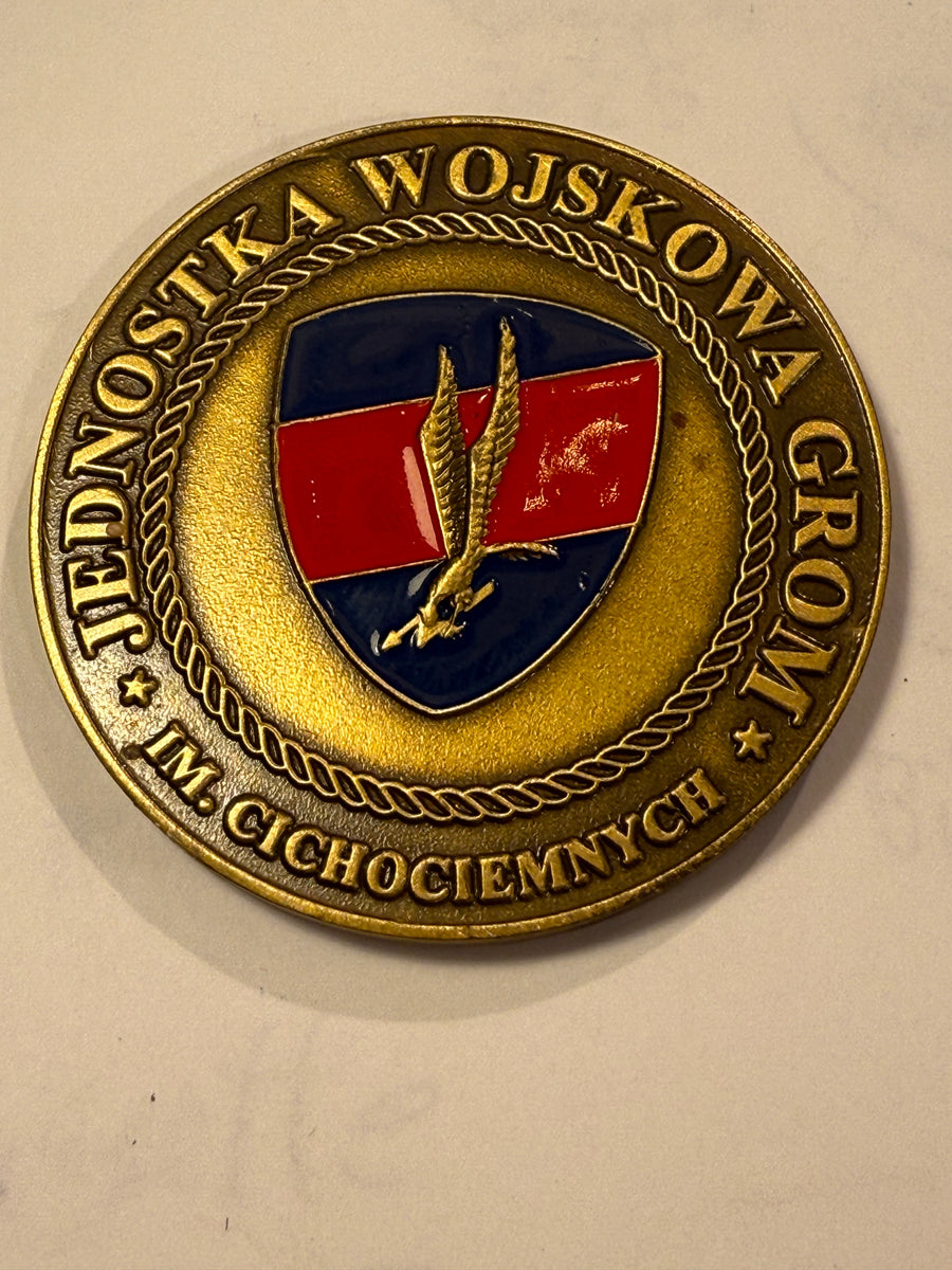 Commanders/Challenge Coin. Commander of Polish Special Forces GROM ...